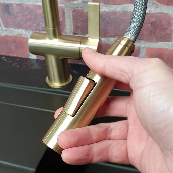 Mayhill Brass Single Lever Pullout Kitchen Tap - 5093