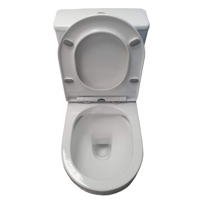 Short Projection Semi-Rimless Space Saving WC Pan Including Cistern & D ...