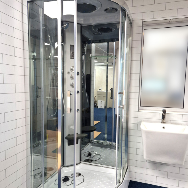 White London Tile MEGAboard Grout Line 1m Wide PVC Wall Panels