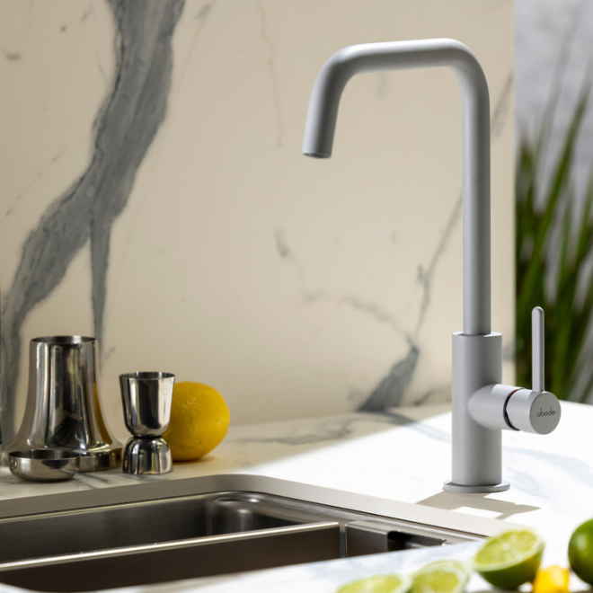 Abode Althia Single Lever Scandi Grey Kitchen Tap