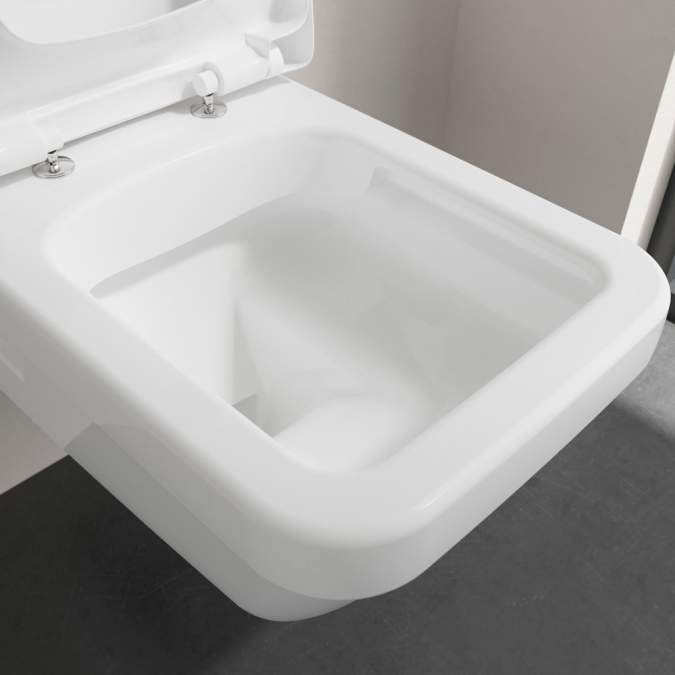 Villeroy & Boch Architectura Washdown Rimless Wall Mounted Square ...