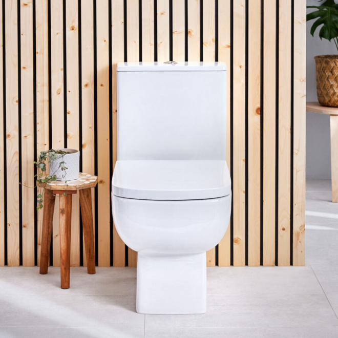 Scudo Choices Open Back Close Coupled Short Projection Toilet