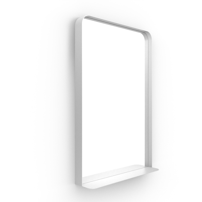 Origins Living City White Mirror with Shelf