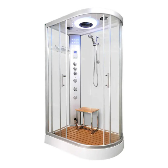 Vidalux Clearwater 1200 Steam Shower Pod - 1200 x 800mm - Left Handed ...