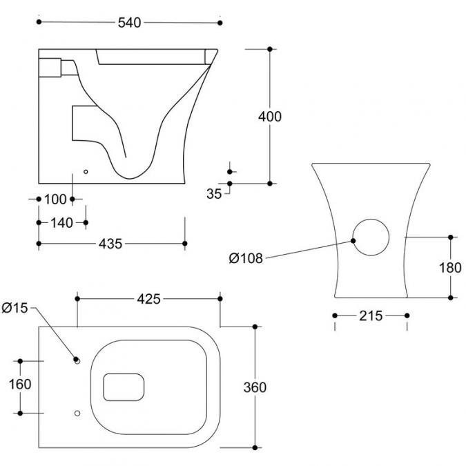Vouille 510mm Floor Standing Furniture Set in Grey Gloss with Chrome ...
