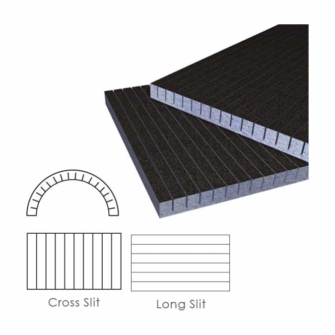 Abacus Wall Pre-Slit Board Curved Walls 600 x 1210 x 30 - EMBO-15-3003