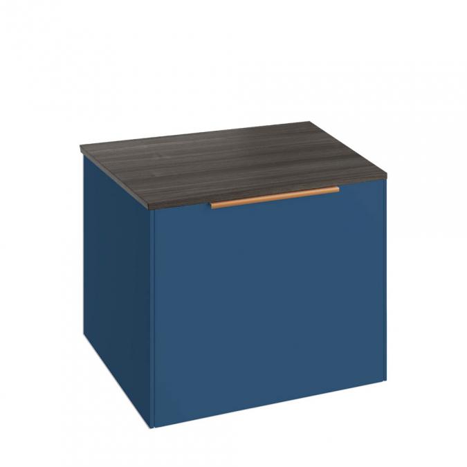 Abacus S3 Concepts Wall Hung Vanity Unit 600mm - Matt Ocean Blue, FNUB ...