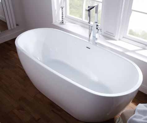Frontline Bathrooms Summit Double Ended Freestanding Bath 1680 x 800 ...