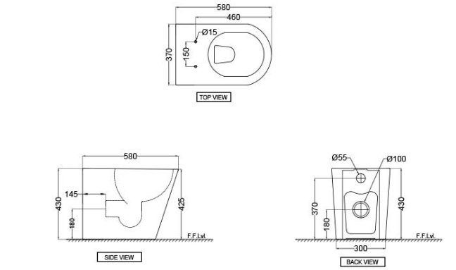 Jaquar Opal Prime Rimless Back To Wall WC And Soft Close Seat.OPS-WHT ...