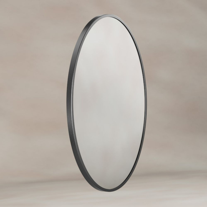 Origins Living Delphine Oval Mirror in Gunmetal