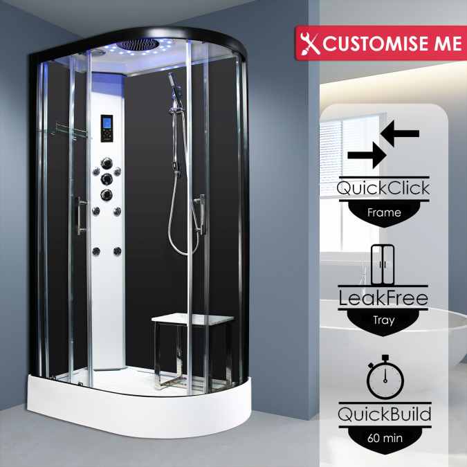 Insignia Showers PL11L-O Platinum Hydro Massage Shower Cabin - 1100 x ...