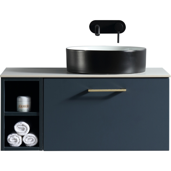 Piatta Midnight Shadow 800mm Wall Hung Vanity Unit - 4443 or 4419