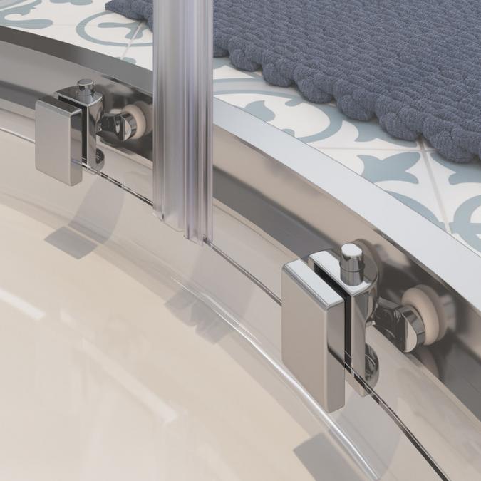 Prime 800mm 2 Door Easy-Fit Quadrant & Tray Pack in Chrome - RDBS108066