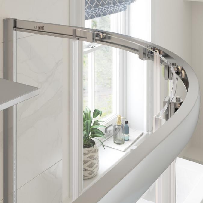 Prime 800mm 2 Door Easy-Fit Quadrant & Tray Pack in Chrome - RDBS108066