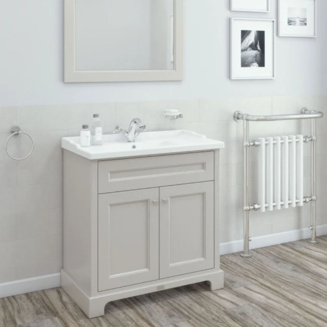 RAK Washington 600mm Traditional Vanity Unit in Greige, RAKWBU80505