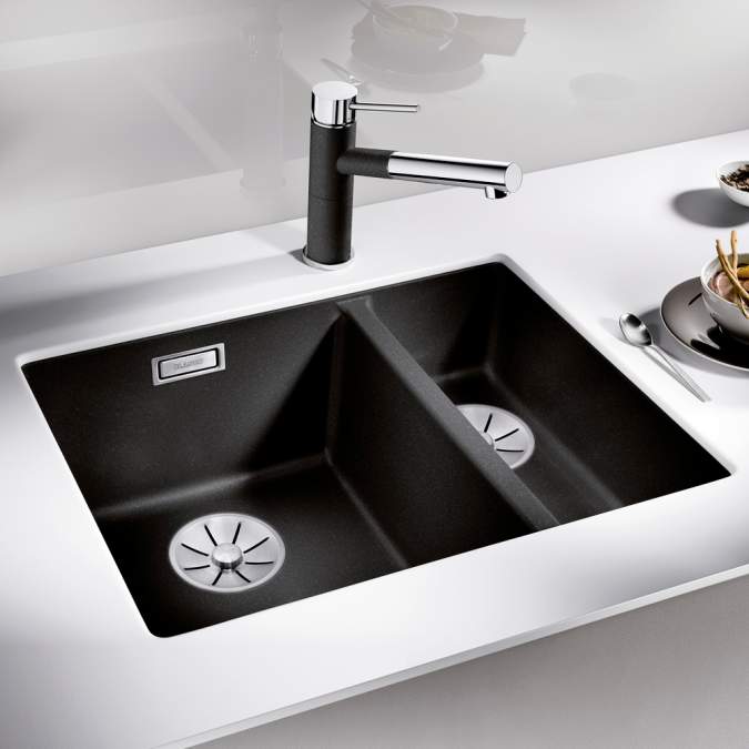 Blanco Subline 340/160 U Silgranit Kitchen Sink Left Hand - Anthracite
