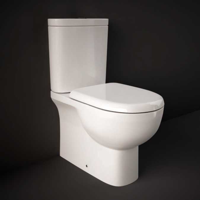 RAK Tonique Flush to Wall Closed Coupled Toilet, TONBTWPAK015 / TONCIST
