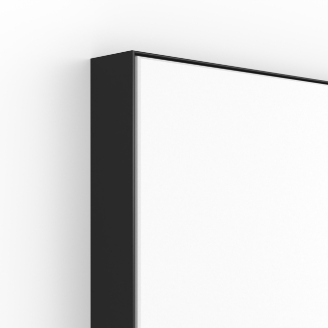 Origins Living Tate 100 Matt Black Rectangular Mirror
