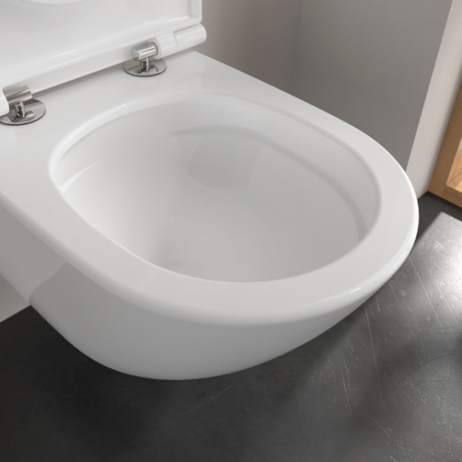 Villeroy & Boch Universo TwistFlush Rimless Wall Mounted Toilet - 4670T901