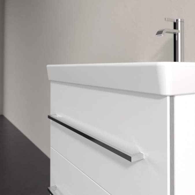 Villeroy & Boch Avento 580mm Bathroom Vanity Unit And Basin 2 Drawers ...