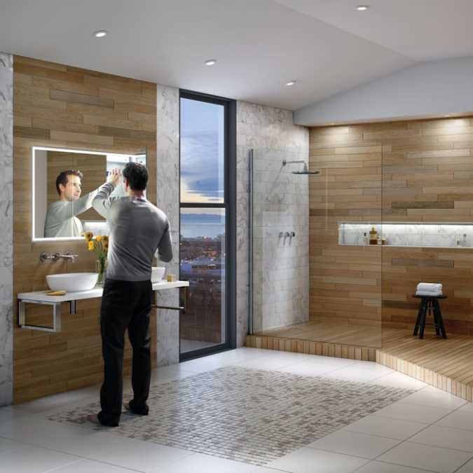 hib Vanquish 80 LED Recessed Bathroom Cabinet - 47800