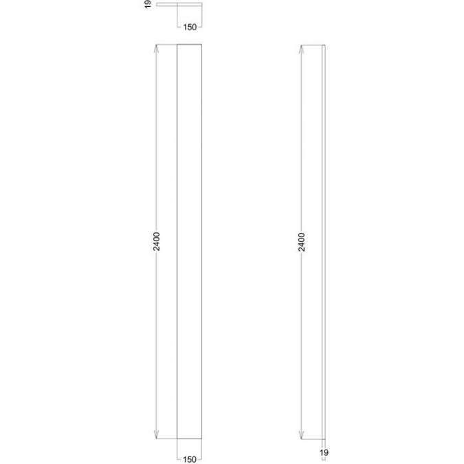 Venetian 2400mm Matt Indigo Blue Plinth - RDBS105445