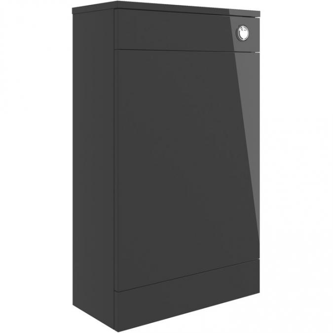 Vouille 510mm Floor Standing Furniture Set in Anthracite Gloss with ...