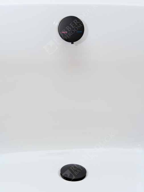 Scudo Matt Black Overflow Bath Filler Tap | WASTE103ORB