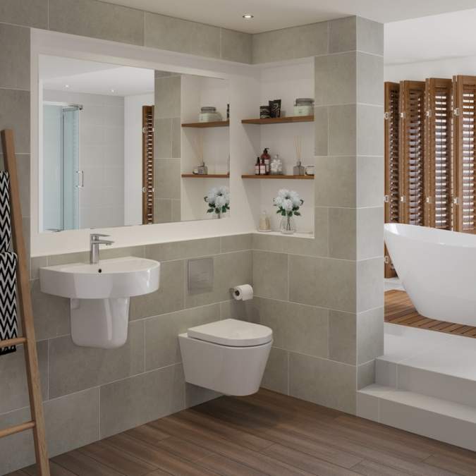 Campbell Rimless Wall Hung Toilet & Soft Closed Seat - RDBS1861