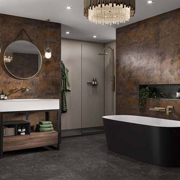 Multipanel Linda Barker Corten Elements Shower Panel on Sale from ...