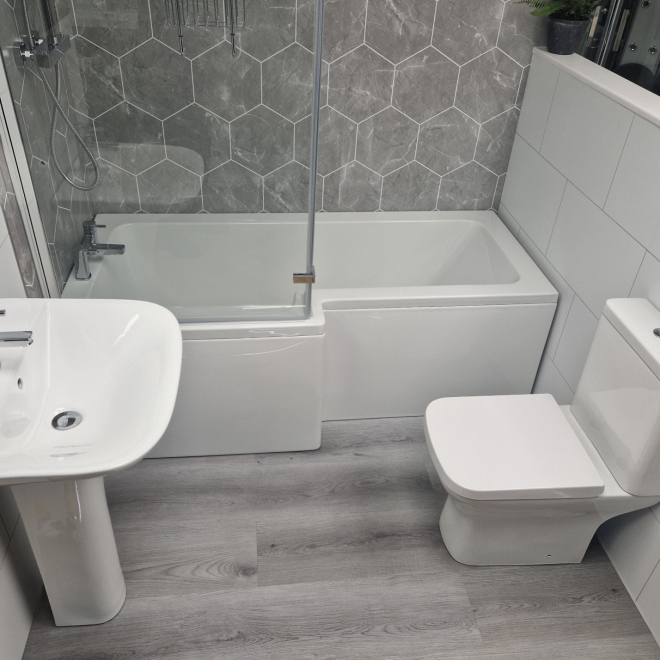 Crest 560 x 450mm 1 Tap Hole Basin & Full Pedestal - RDBS1779