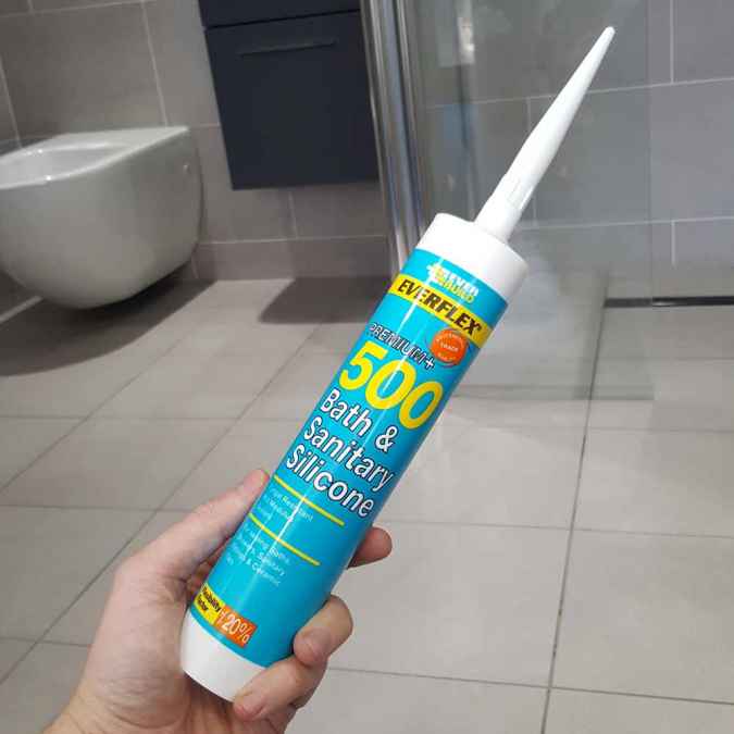 Everbuild EverFlex Premium 500 Bath & Sanitary Silicone - White