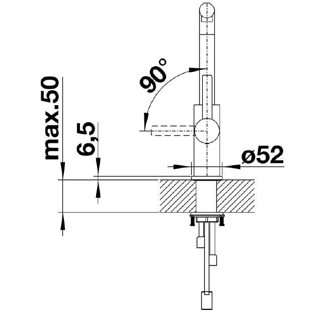 Blanco Lanora - S Kitchen Mixer Tap - 523123