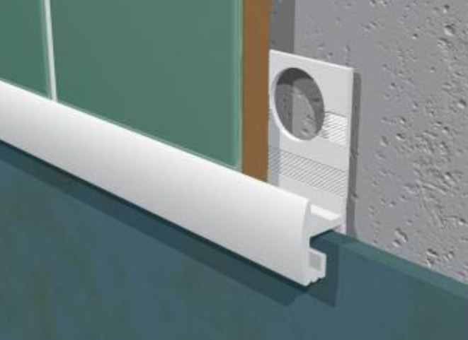 Genesis 12mm PVC Vinyl Floor Trim - White, EVT120.01