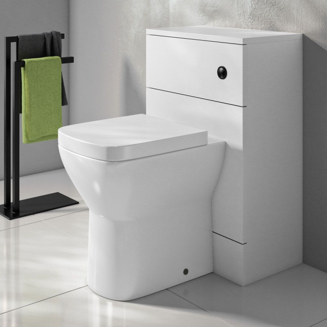Halite 500mm White Waterproof WC Unitn