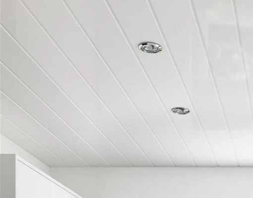 Neptune 250 - White Gloss Planked - PVC Plastic Wall & Ceiling Cladding ...