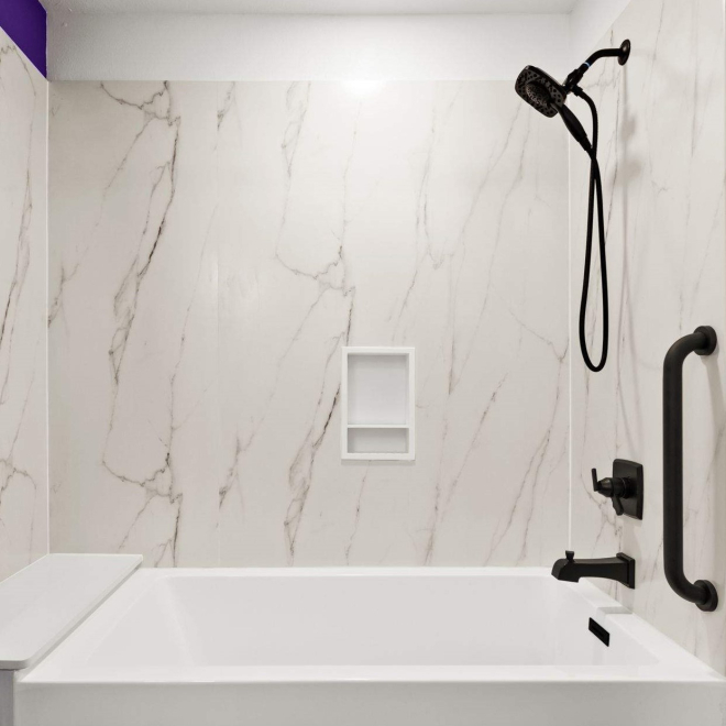 Wetwall Double Shelf Reccessed Shower Niche 400 x 260 x 99mm