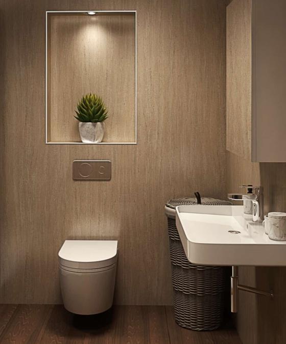 Perform Panel Travertino Bathroom Wall Panels By NU Style