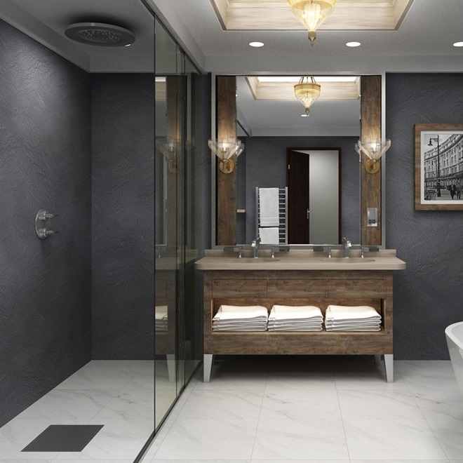 Ardesia - 2400 x 1200mm - Perform Panel Shower Wall Cladding - NU Style