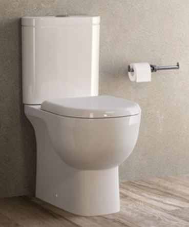 RAK Tonique Flush to Wall Closed Coupled Toilet, TONBTWPAK015 / TONCIST