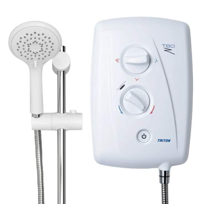Triton T80Z Fast-Fit 9.5kW White Electric Shower - SP8009ZFF