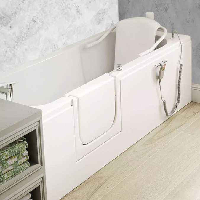 Mantaleda Aventis Bath - Mantaleda Walk-In Bath 1695x695mm | Rubberduck ...