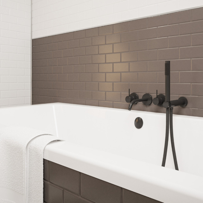 Wetwall Tile Collection Mocha | Rubberduck Bathrooms