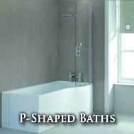 Shower Baths - Up To 40% Off | P Shape & L Shape Shower Baths