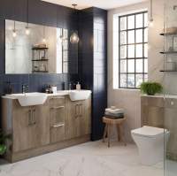 White Gloss - 1500L x 330D x 22H - Classic Laminate Bathroom Counter ...