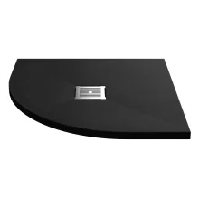 Nuie Black 800mm Slimline Quadrant Shower Tray
