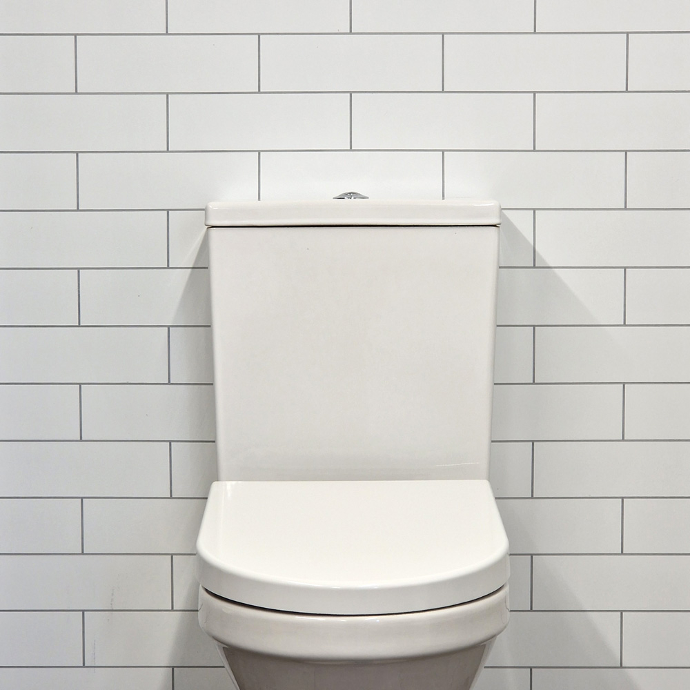 White London Tile MEGAboard Grout Line 1m Wide PVC Wall Panels