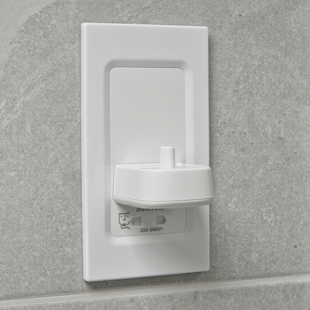 ProofVision In-Wall Toothbrush Charger With Shaver Socket - PV12