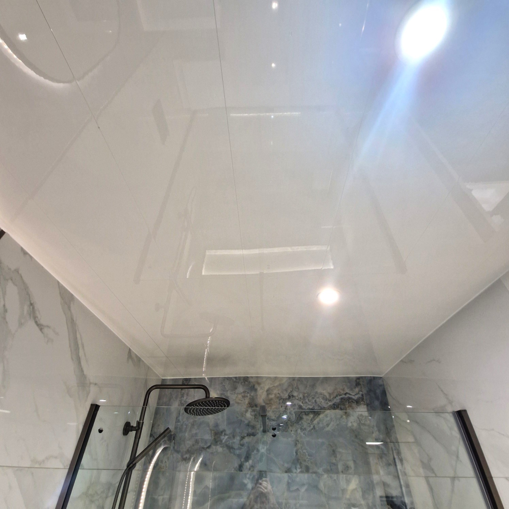 4 Metre Long Ceiling Panels, White Gloss, PVC Cladding 4m (4 pk)