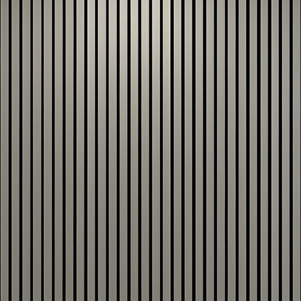 Light Grey Acoustic Slat Wall Panels - 600 x 2400mm - Twin Pack